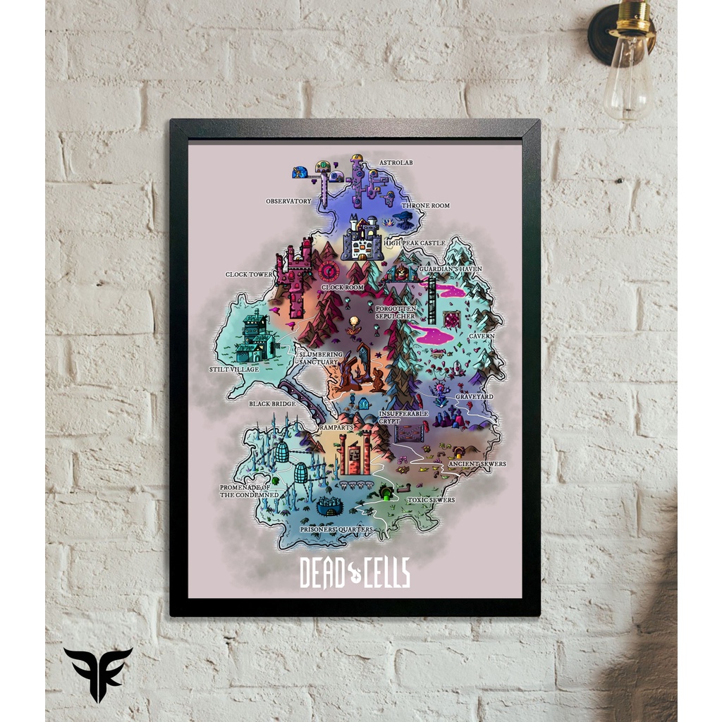 Quadro Mapa Dead Cells | Shopee Brasil
