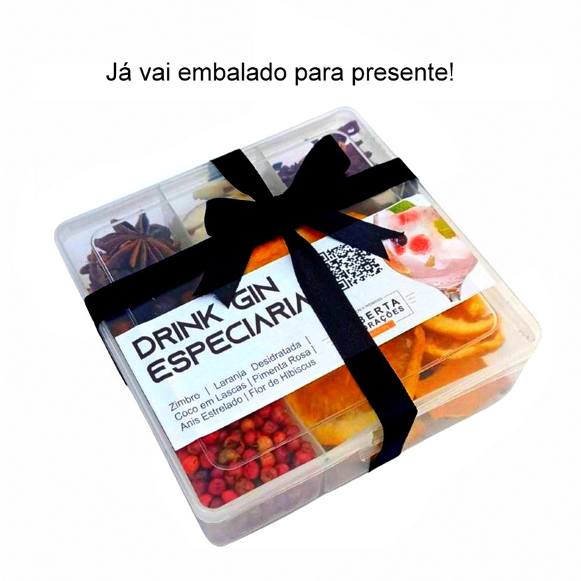 Kit Gin Especiarias | Já embalado para presente. | Shopee Brasil