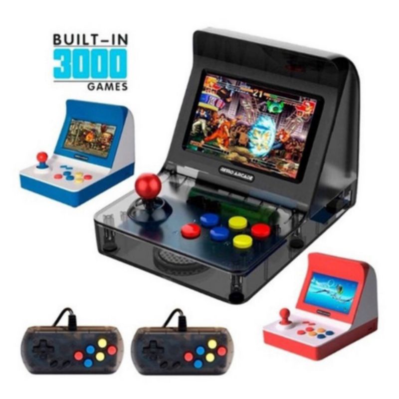 Console Retro Arcade Portátil Com 3000 Jogos Mini Fliperama Retrô ...