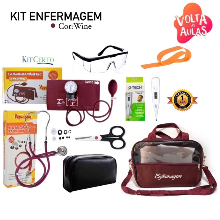Kit enfermagem completo | Shopee Brasil
