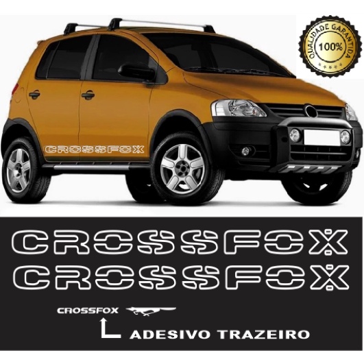 Kit Adesivos Faixas Laterais Vw Cross Fox Crossfox decorativo tunnig ...