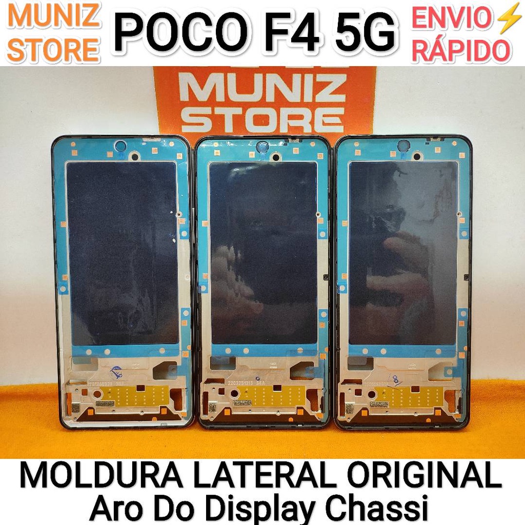 Moldura Poco F4 5G Aro Lateral Do Display Traseira Chassi Original de ...