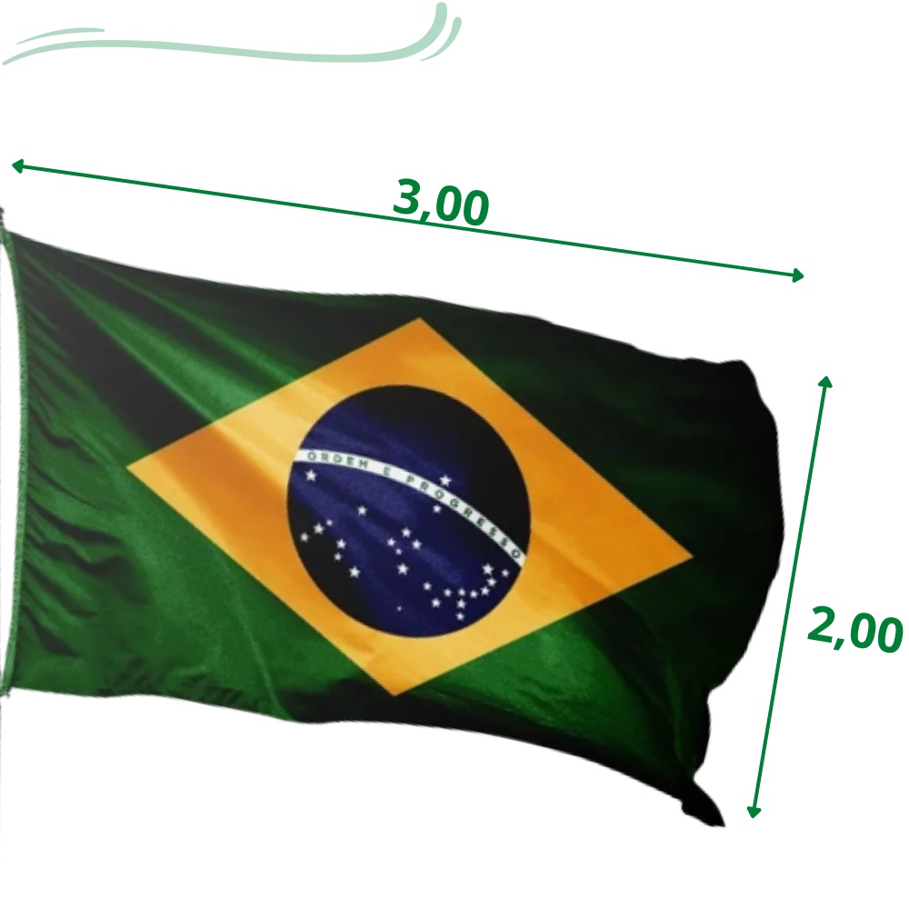 Super Bandeira Do Brasil - Brasileira Grande 3x2 Metros | Shopee Brasil