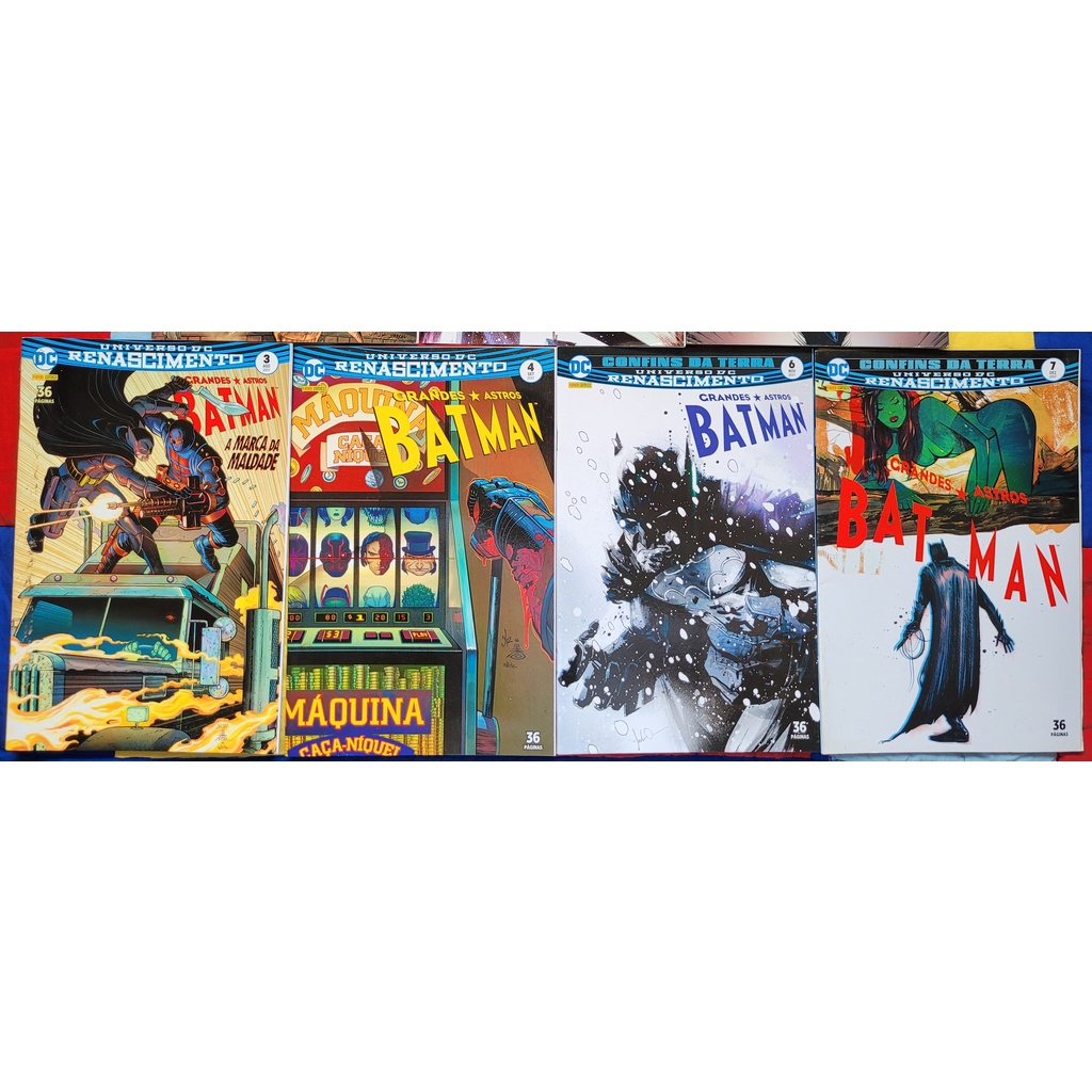 Pacote de 4 revistas Grandes Astros Batman - Renascimento Universo DC ...