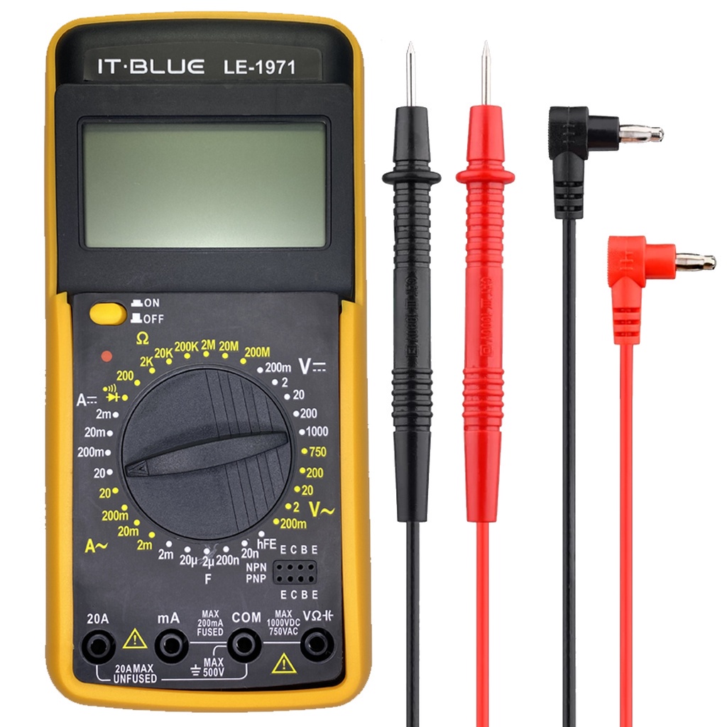 Multímetro Digital Profissional It-Blue LE-1971 | Shopee Brasil