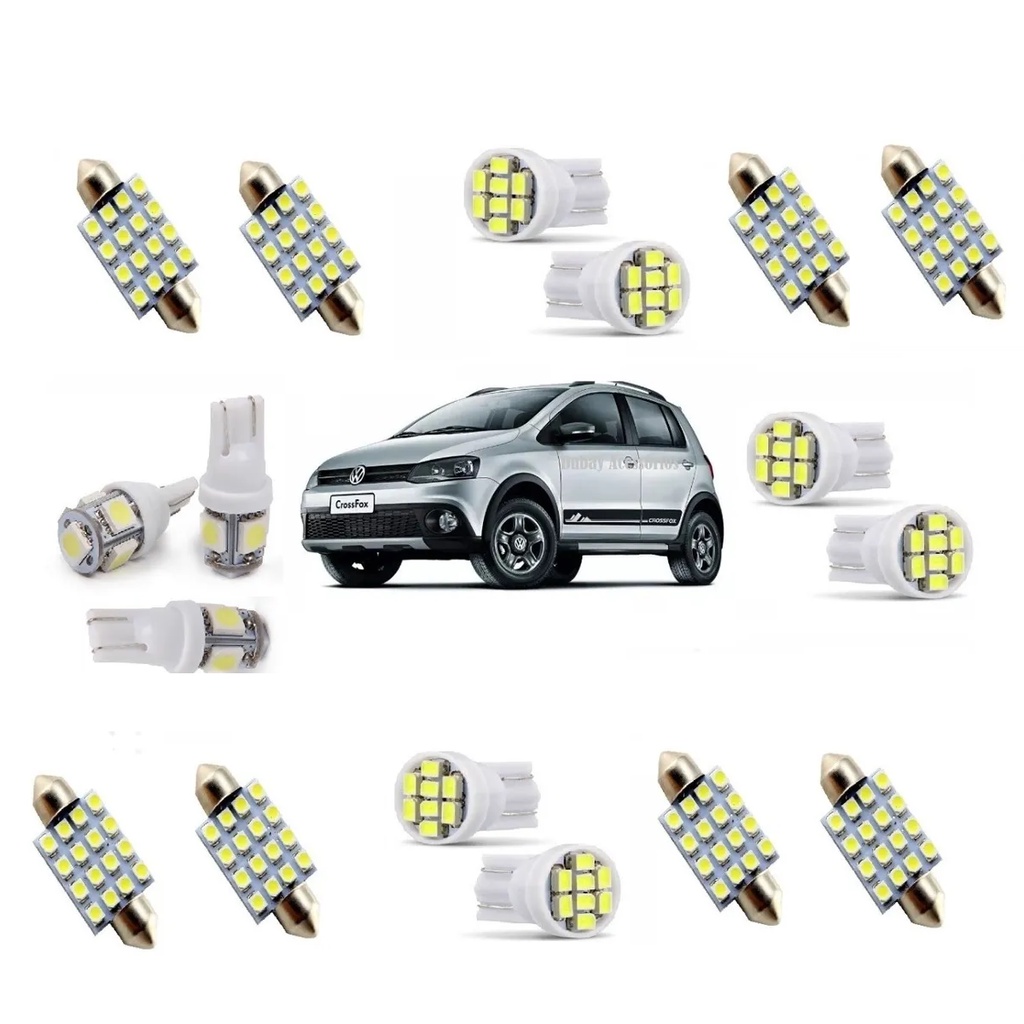 Kit Lampadas Led Vw Fox Spacefox Crossfox Space Cross Smd | Shopee Brasil