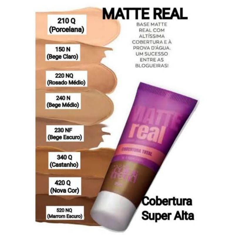 PROMOÇÃO Base Líquida Color Trend Matte Real (220 NQ) | Shopee Brasil