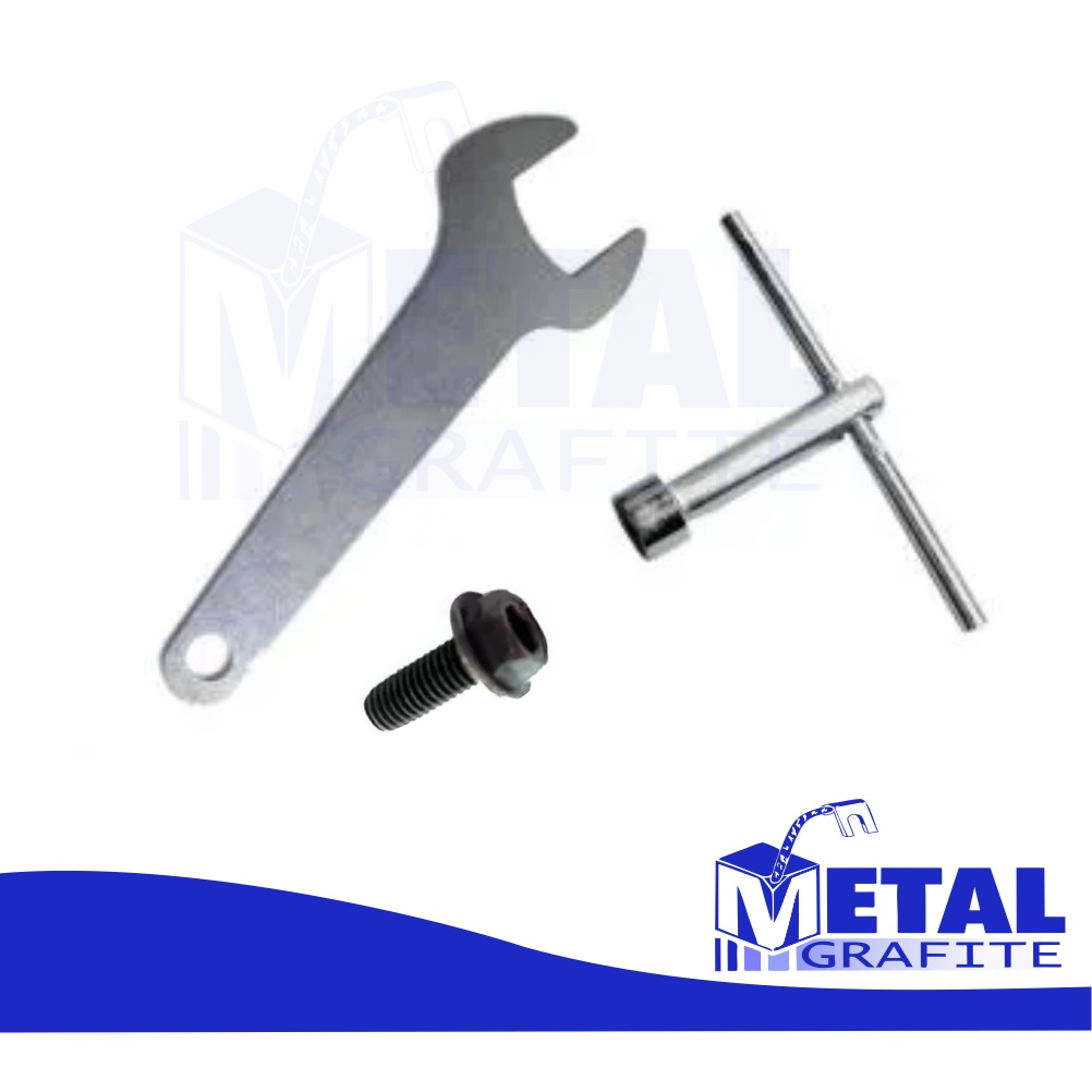 Kit 2 chaves + parafuso de prender disco da Makita 4100 H 4100 NH... | Shopee Brasil