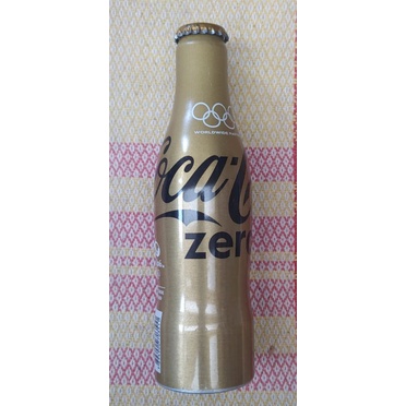 Garrafa Coca Cola Zero de Alumínio colecionável | Shopee Brasil