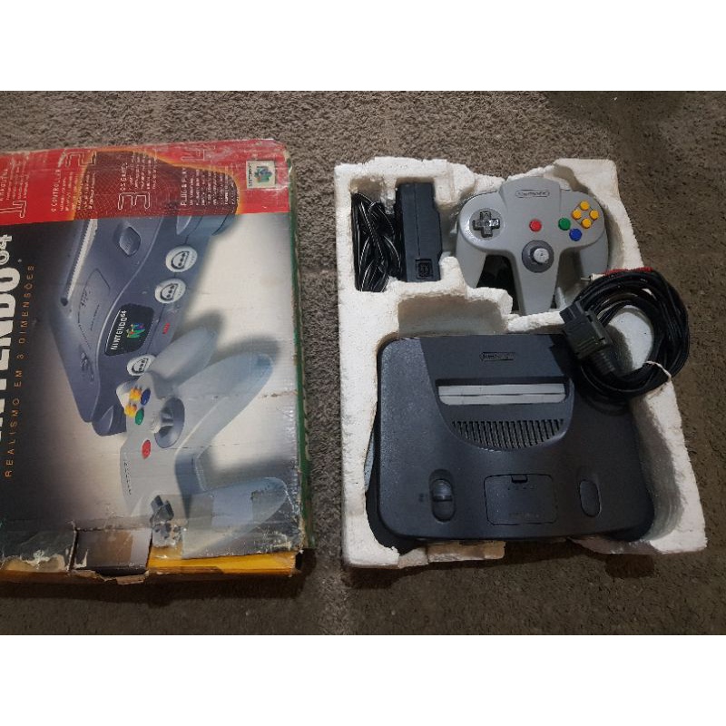 Nintendo 64 na Caixa funcionando 100% | Shopee Brasil