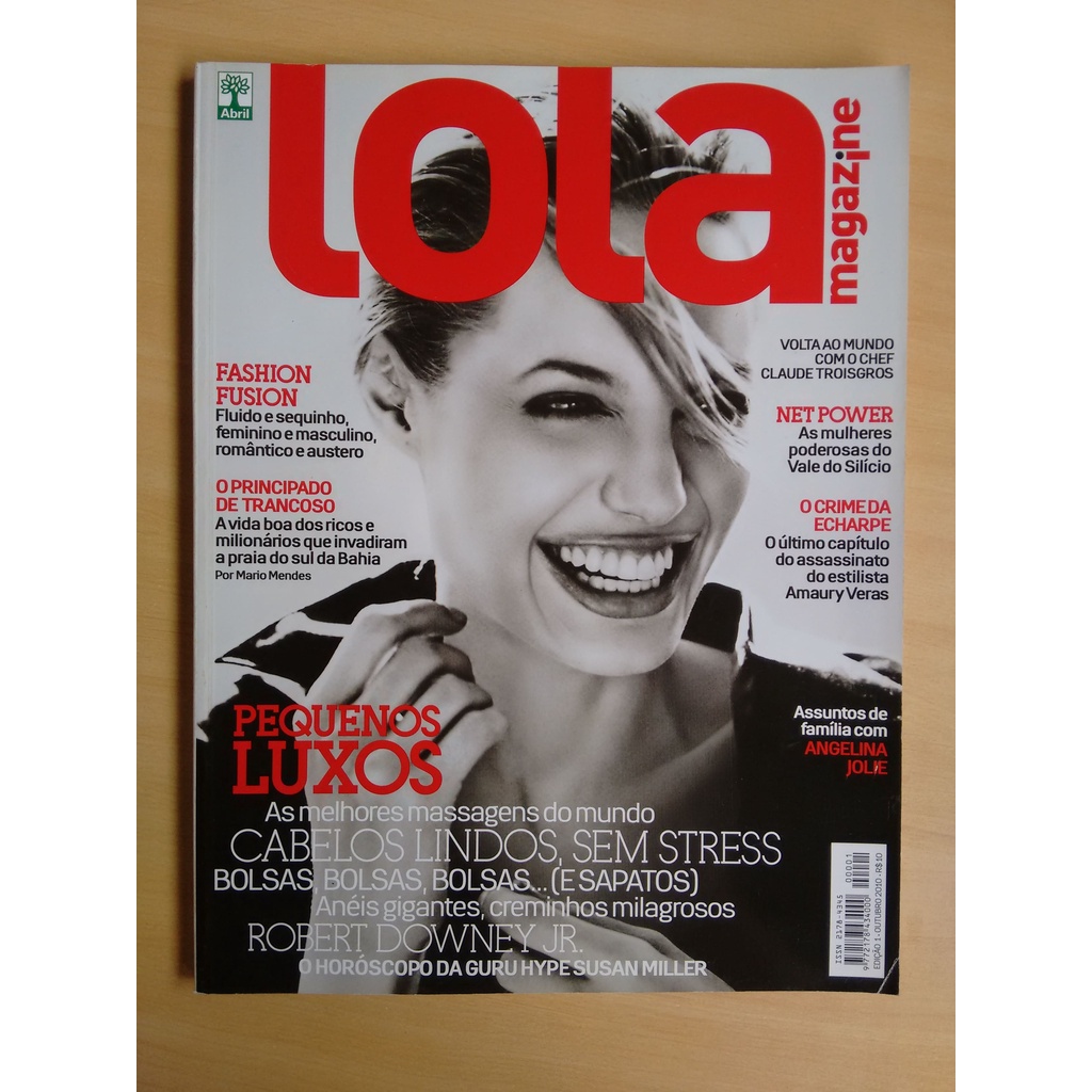Revista Lola Magazine 1 Angelina Jolie Madonna Downey 418w | Shopee Brasil