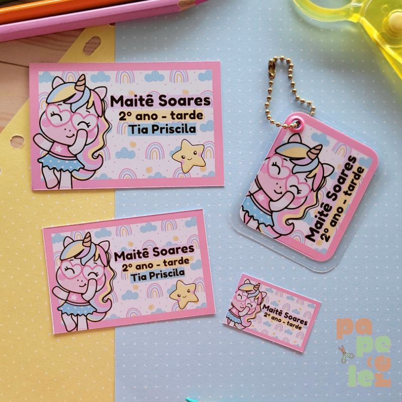 Kit Etiquetas Escolares + TAG de identificação | Shopee Brasil