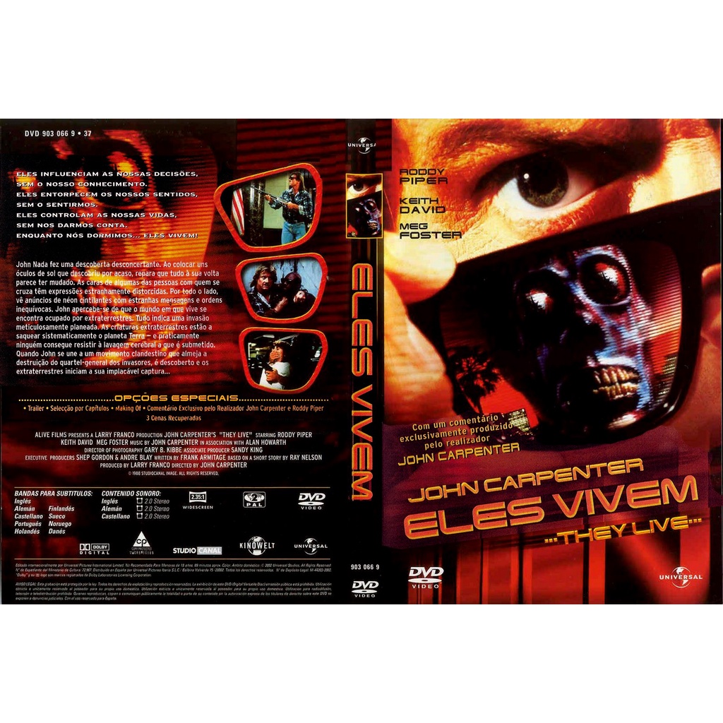 Eles Vivem / They Live (1988) John Carpenter Hd Dublado / Legendado Dvd ...