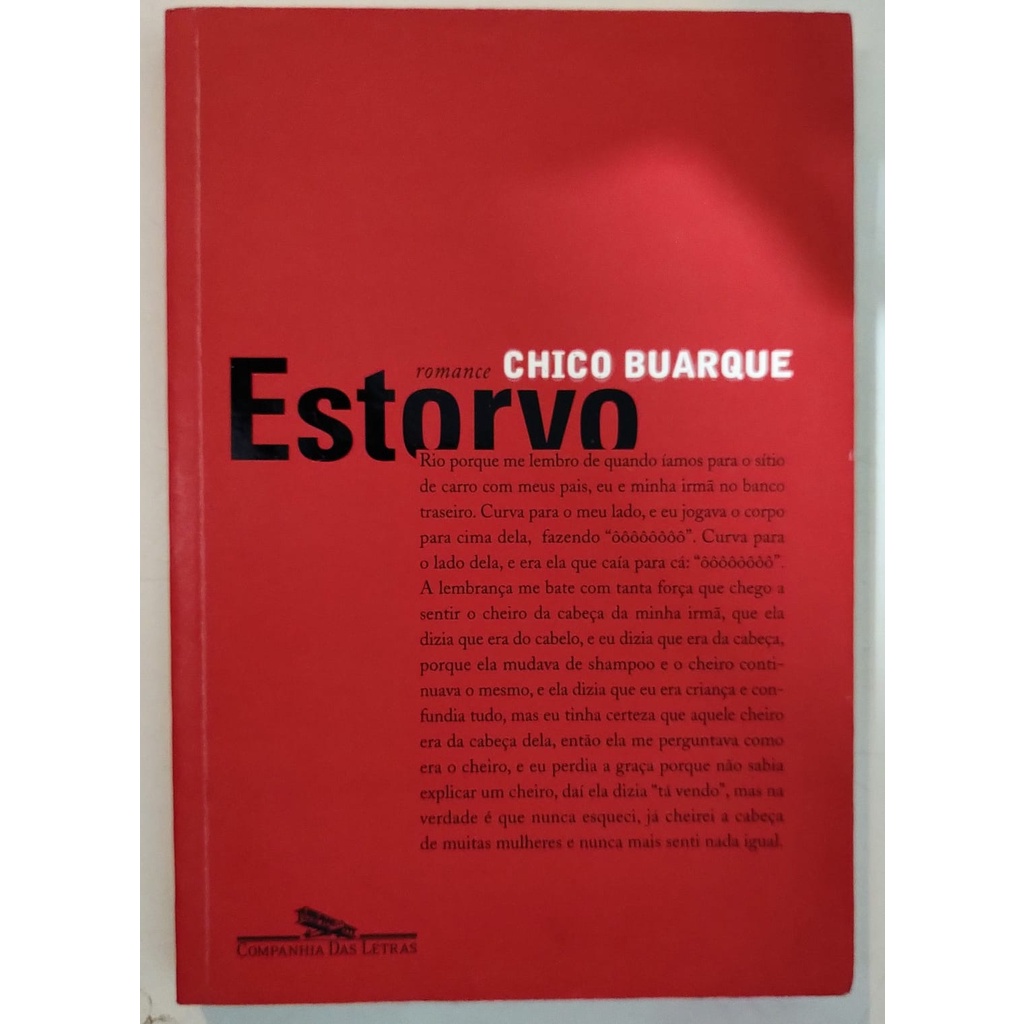 Estorvo de Chico Buarque | Shopee Brasil