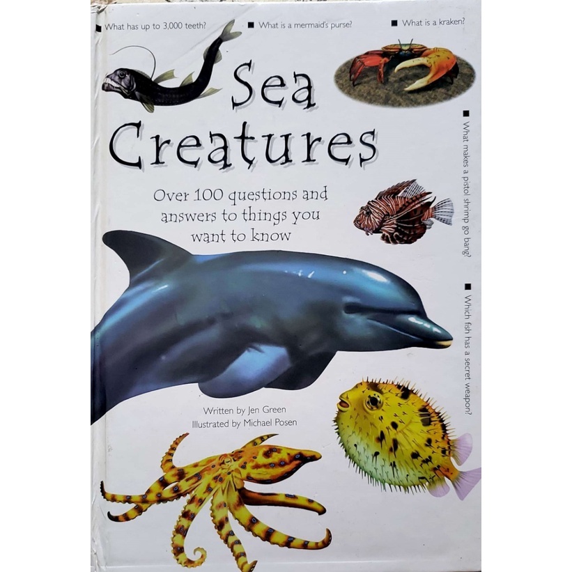 Livro Sea Creatures Over 100 Questions And Answers | Shopee Brasil