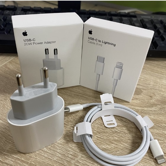 KIT Carregador Completo IPhone Tipo C 20w Fonte Turbo Lightning Tomada Cabo USB-C Adaptador Para ...