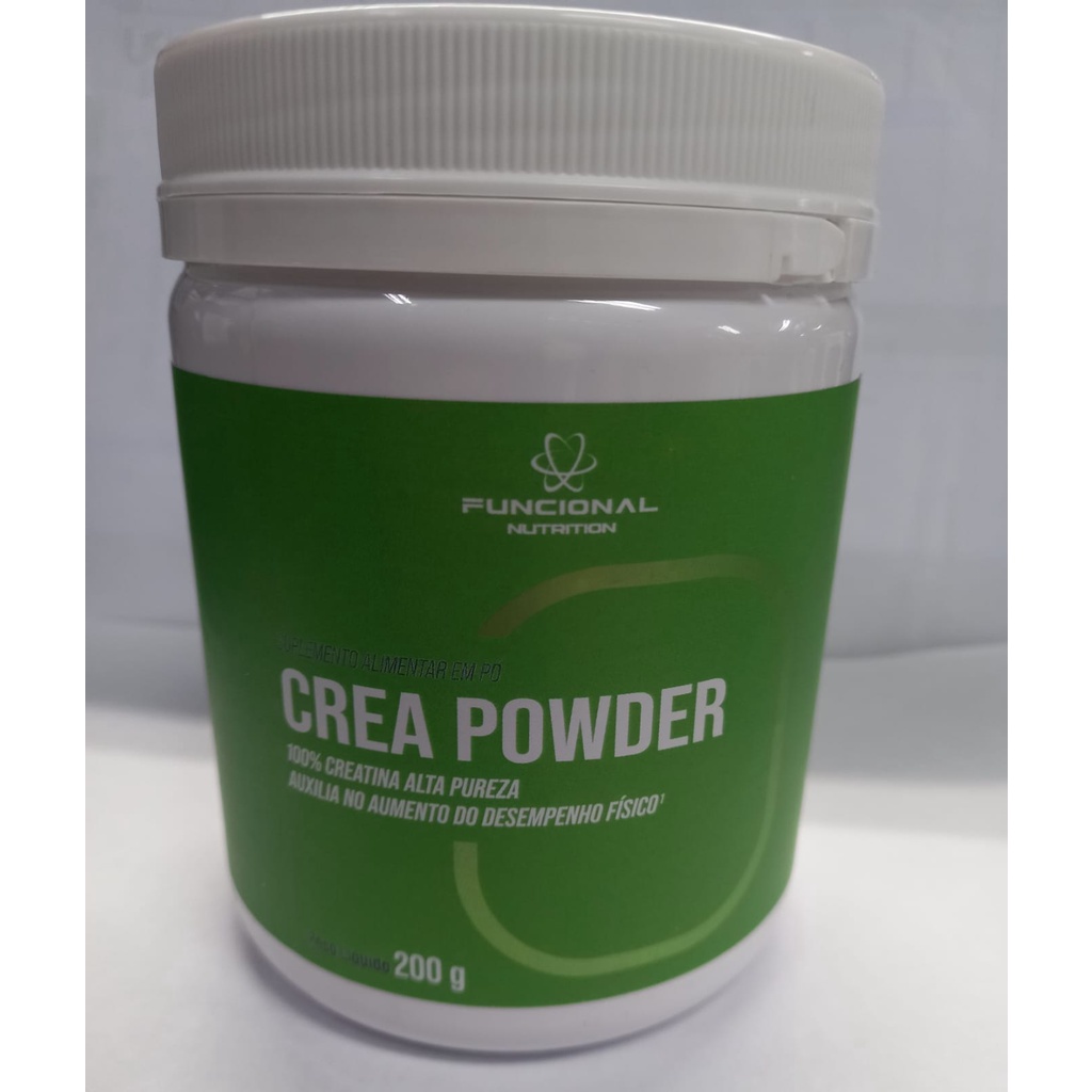 Creatina Alta Pureza Crea Powder 200grs Funcional Nutrition | Shopee Brasil