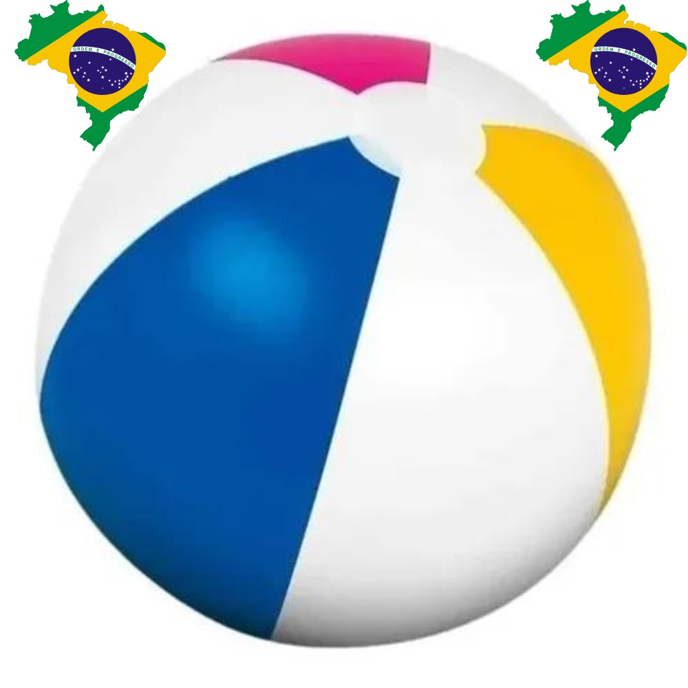 Bola De Praia Colorida Piscina Inflável 40cm | Shopee Brasil