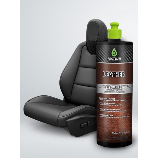 Limpa e Hidrata banco couro, jaquetas De Couro Leather 500ml Protelim | Shopee Brasil