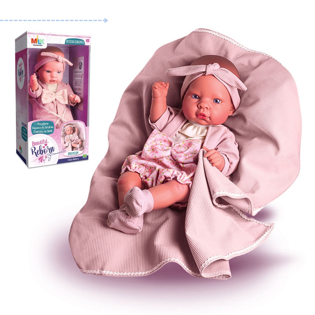 Boneca Reborn bebê pesada neném realista grande bebezão com detalhes ...