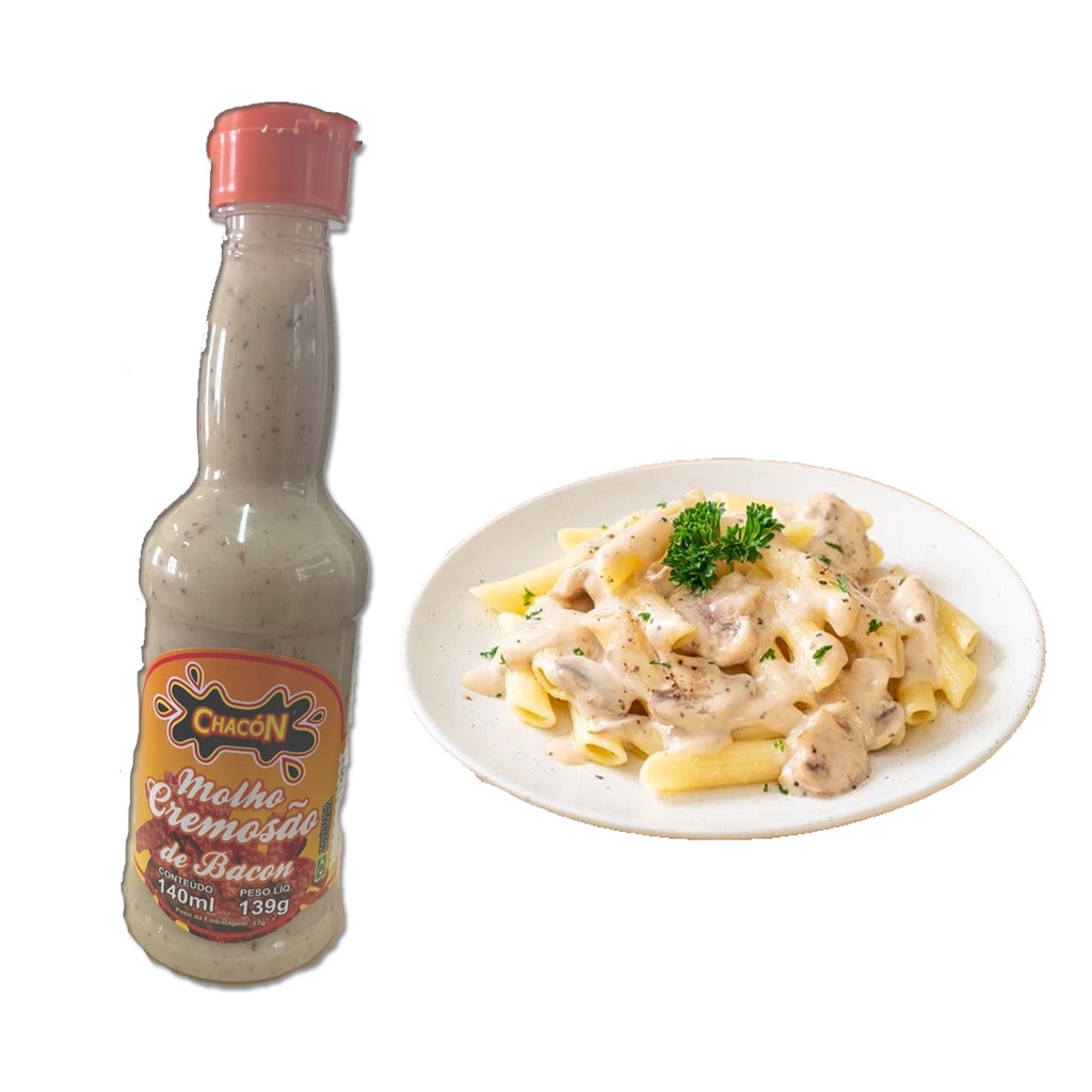 Molho Sabor Bacon Cremoso ChacoN 140ml Sabor Mineiro - Carnes / Massas ...