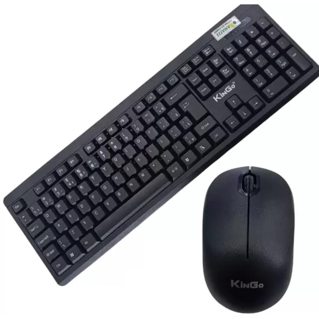 Kit Teclado e Mouse Sem Fio Kingo | Shopee Brasil