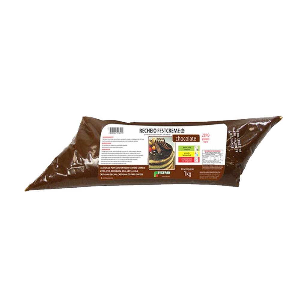 Recheio Pronto de Chocolate Profissional 1kg - Festpan | Shopee Brasil