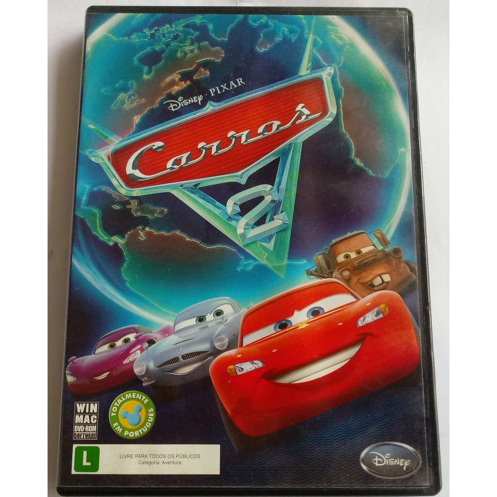 Dvd Filme carros 2 desenho animado Disney | Shopee Brasil