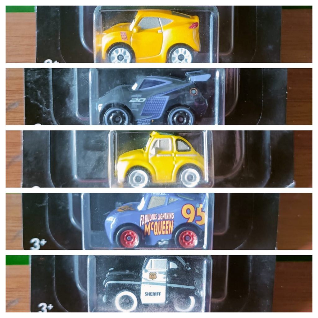Disney cars Mini Racers - Jackson - McQueen - Cruz - Luigi - Sheriff ...