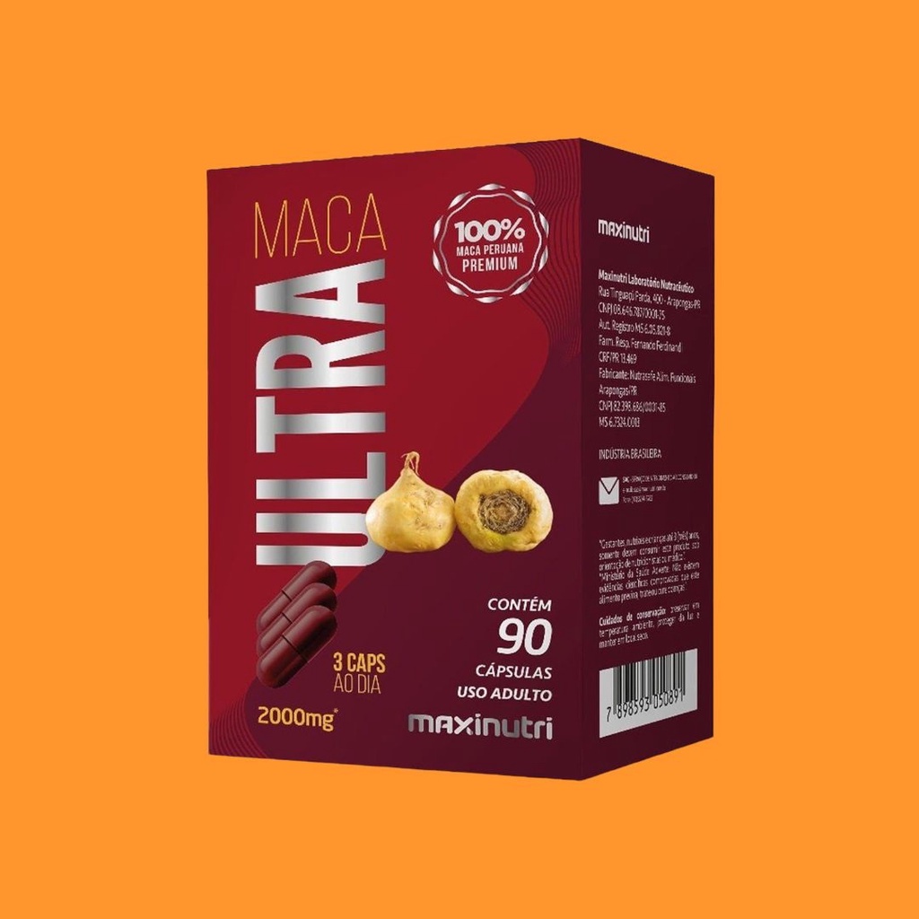 MACA PERUANA ULTRA 2000MGR 90 CÁPSULAS - MAXINUTRI | Shopee Brasil