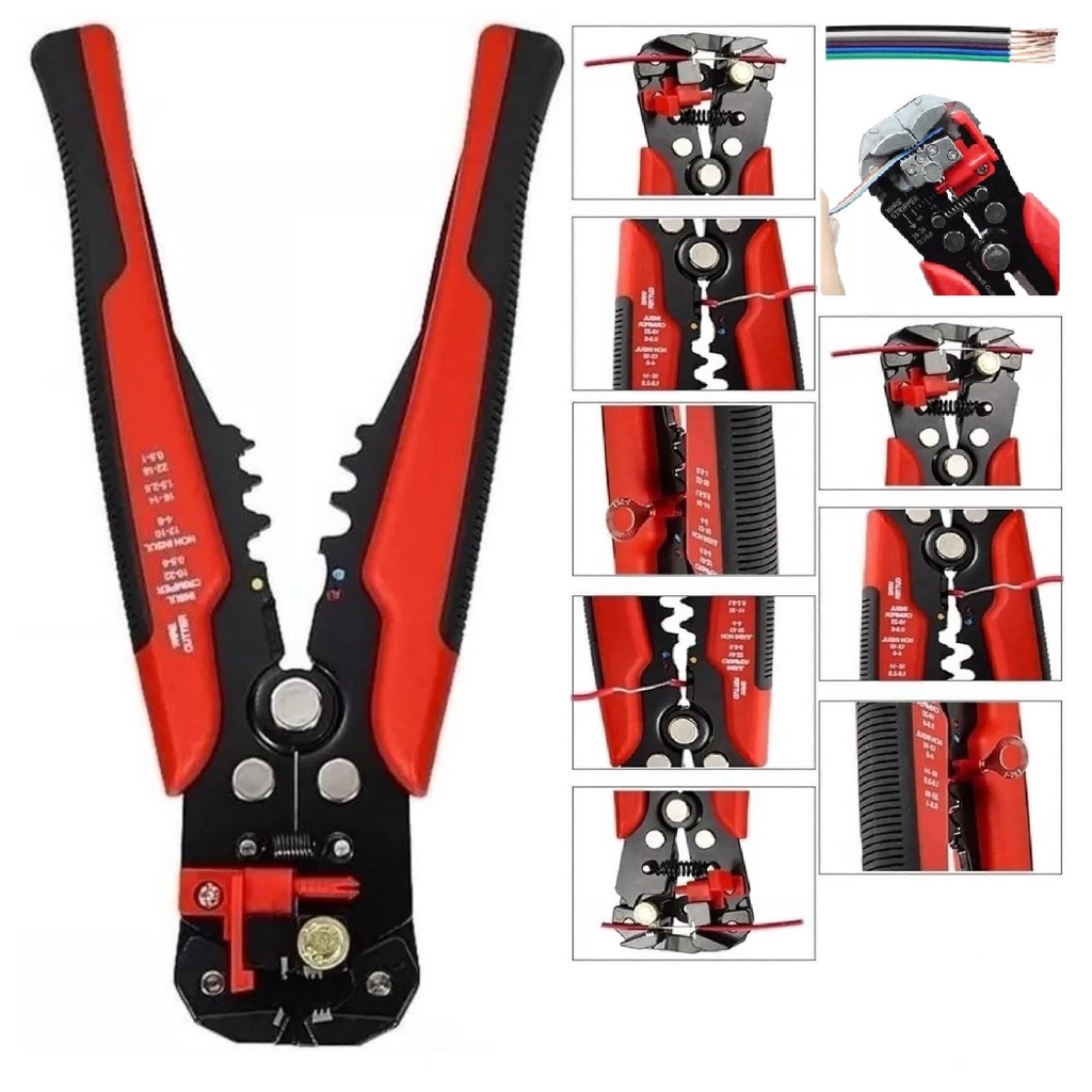 Alicate Pro Desencapador Crimpador Automático De Fios | Shopee Brasil