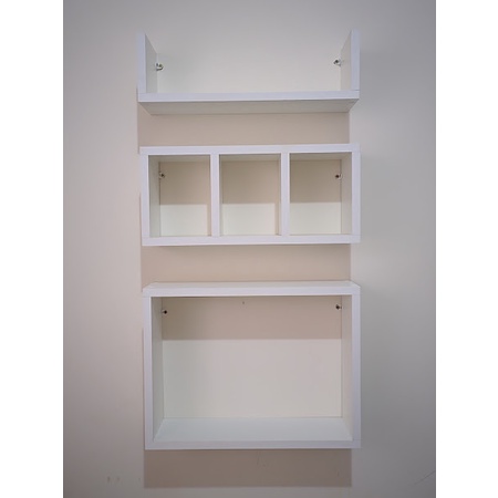 Nicho Mdf Para Banheiro Multiuso Já Vai Montado Só Instalar 3 PÇS 30 CM ...