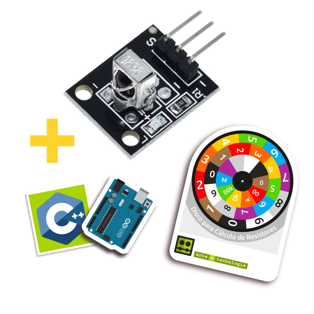 Módulo Ir Receptor Infravermelho Vs1838b Ky-022 Para Arduino | Shopee ...