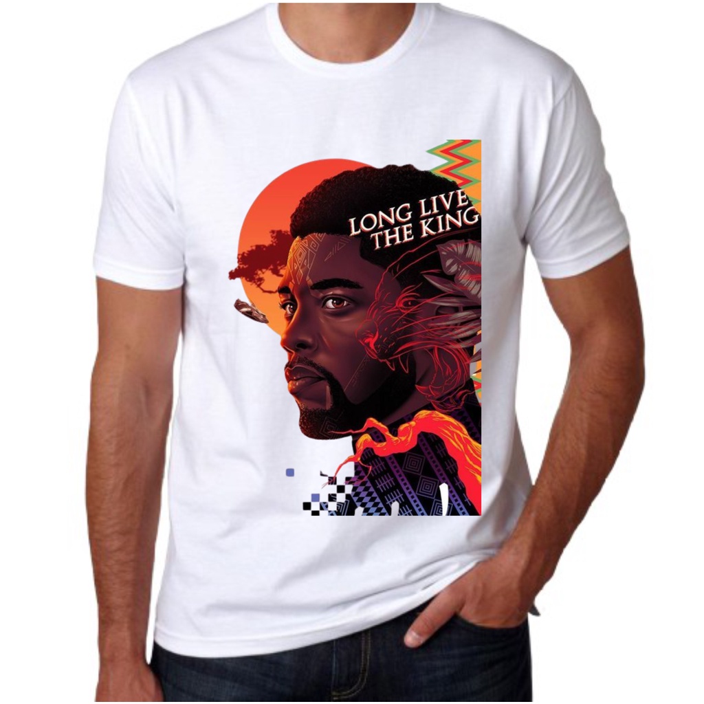 Camiseta Baby Look Pantera Negra Wakanda Forever Chadwick B. | Shopee ...