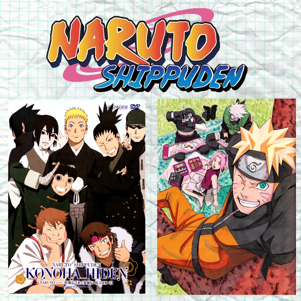 Poster Naruto Shippuden ♡ Anime Mangá ♡ A4 Adesivo Material Escolar
