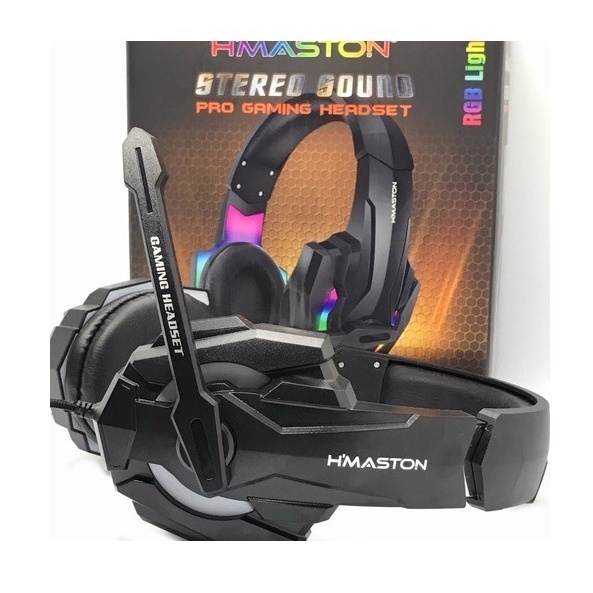 FONE HEADSET RGB LIGHT - MODELO EJ - G900 H'MASTON GAMER | Shopee Brasil