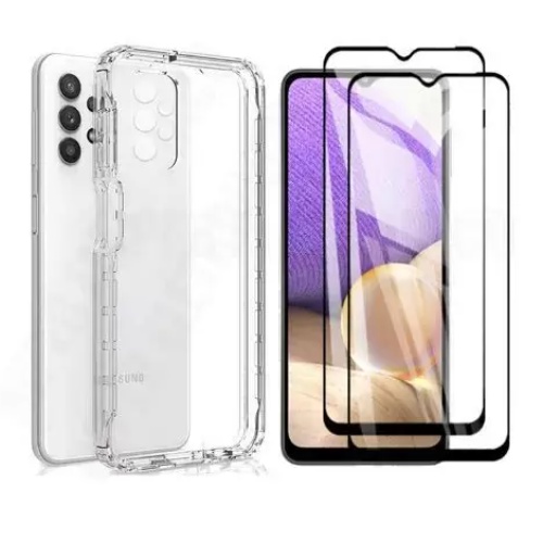 Capa Capinha + Película de Vidro 3D Samsung A14 5G A54 5G A34 5G A24 5G M14 A04 A04E - Escorrega ...