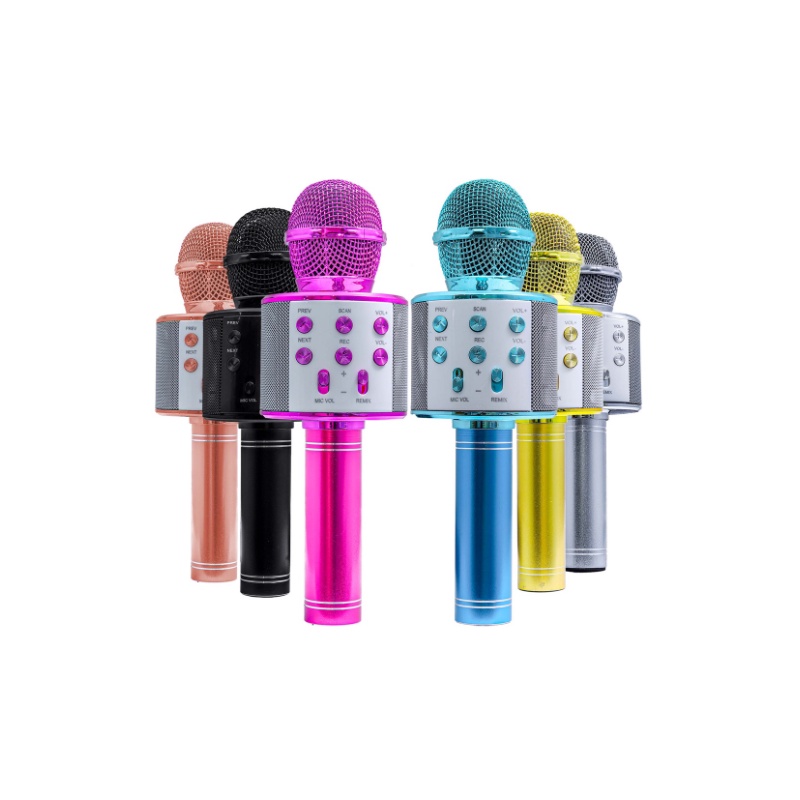 Microfone Karaokê Bluetooth Sem Fio Com Mixer Youtuber Entrevista ...