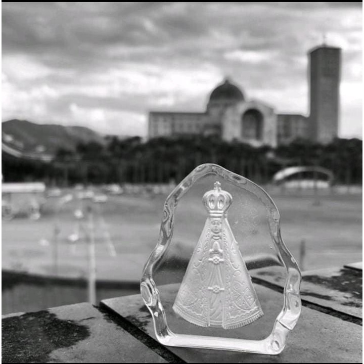 Cristal Lasca de Mesa Nossa Senhora Aparecida em Vidro | Shopee Brasil