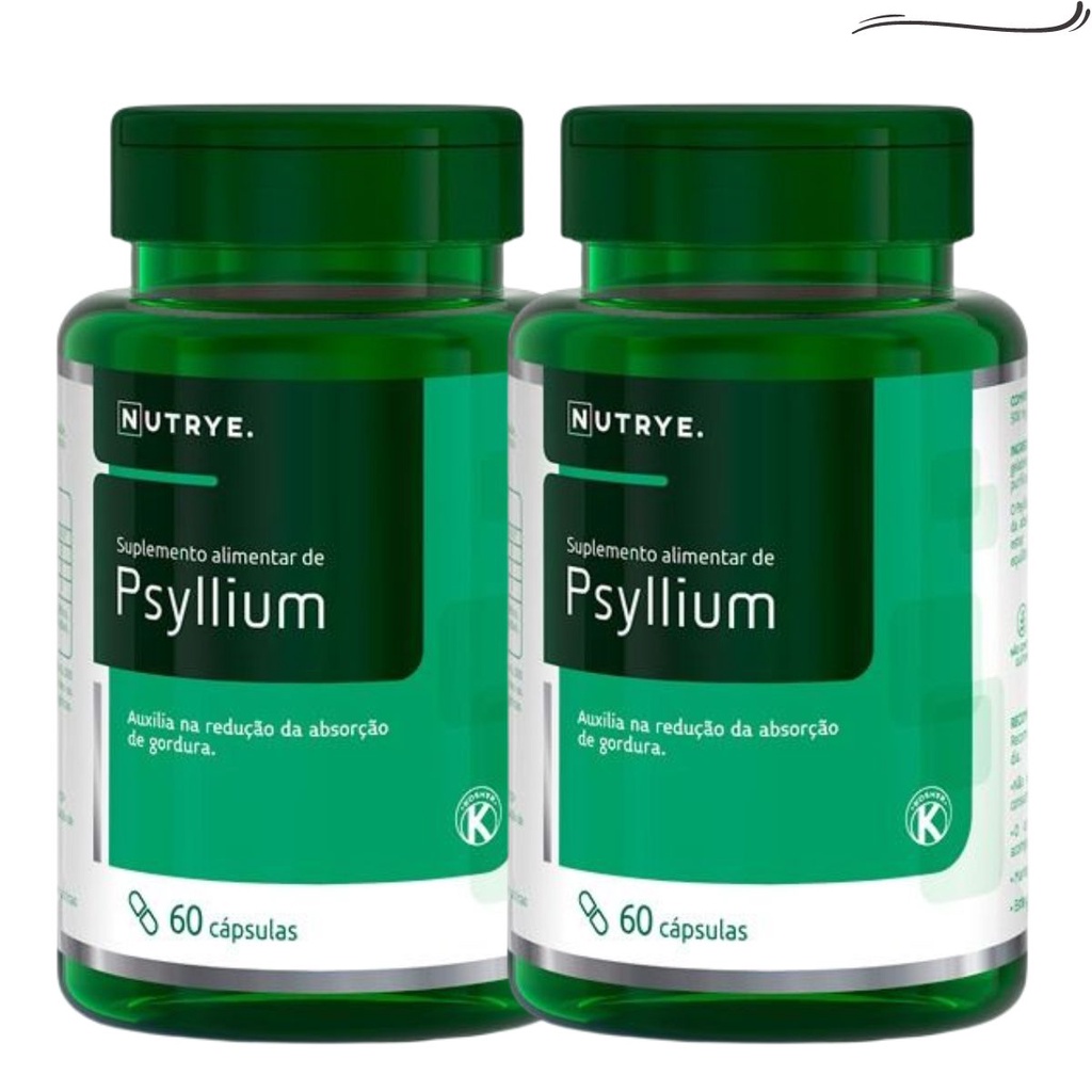Kit 2x Psyllium Plantago Ovata L - 60 cápsulas 500mg - Nutrye | Shopee ...