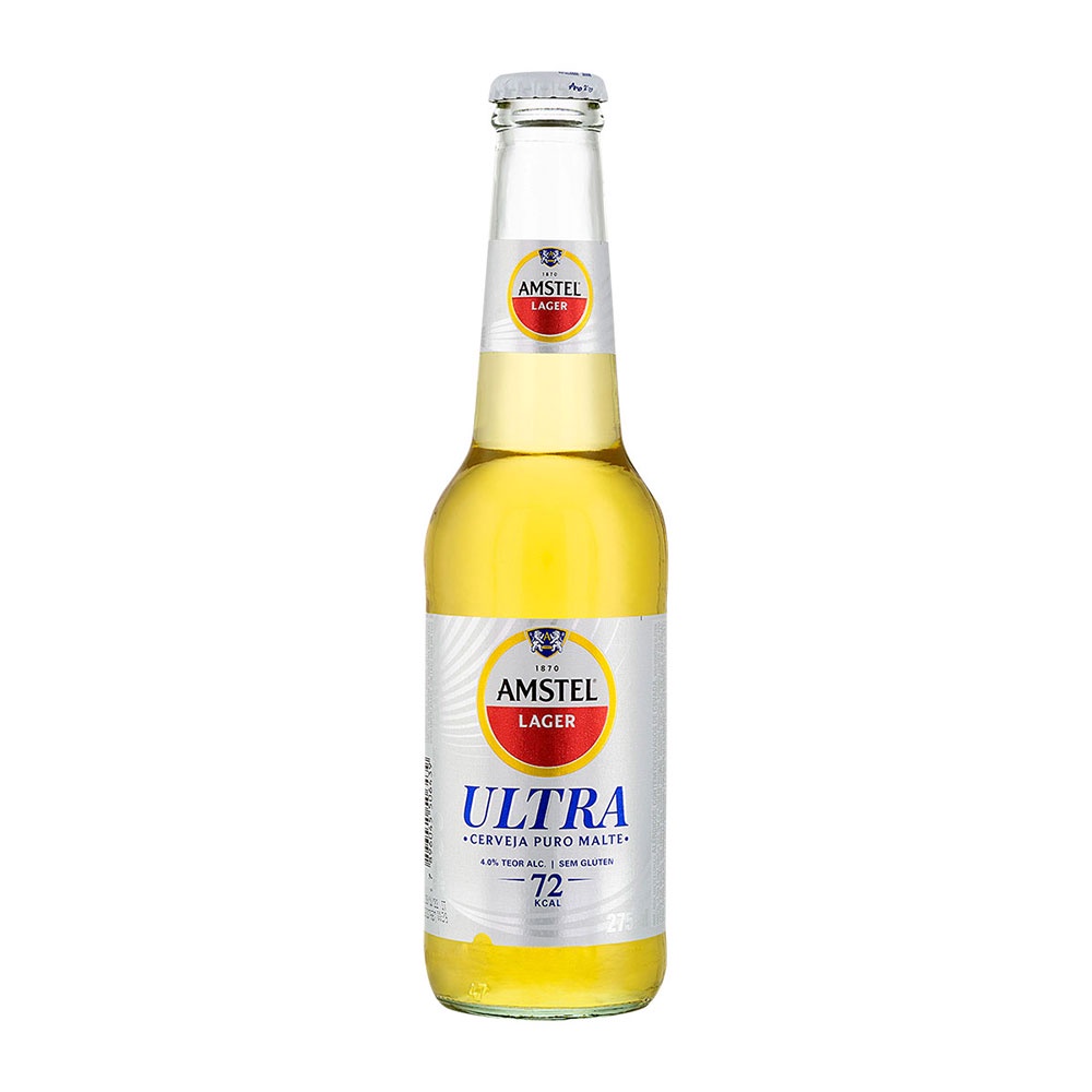 Cerveja Lager Puro Malte Sem Glúten Amstel Ultra 275 Ml | Shopee Brasil