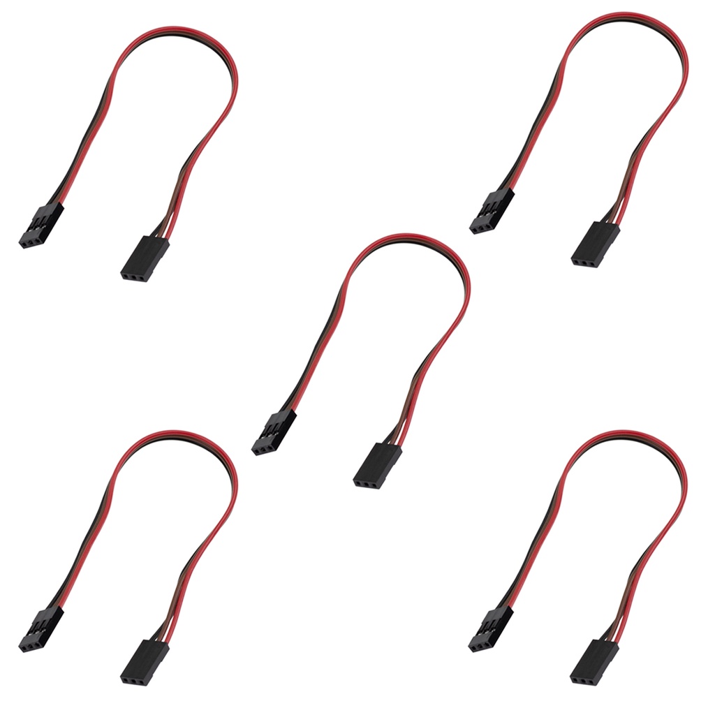 5 Cabos Jumper Dupont 3 vias Dupont Fêmea 20cm | Shopee Brasil