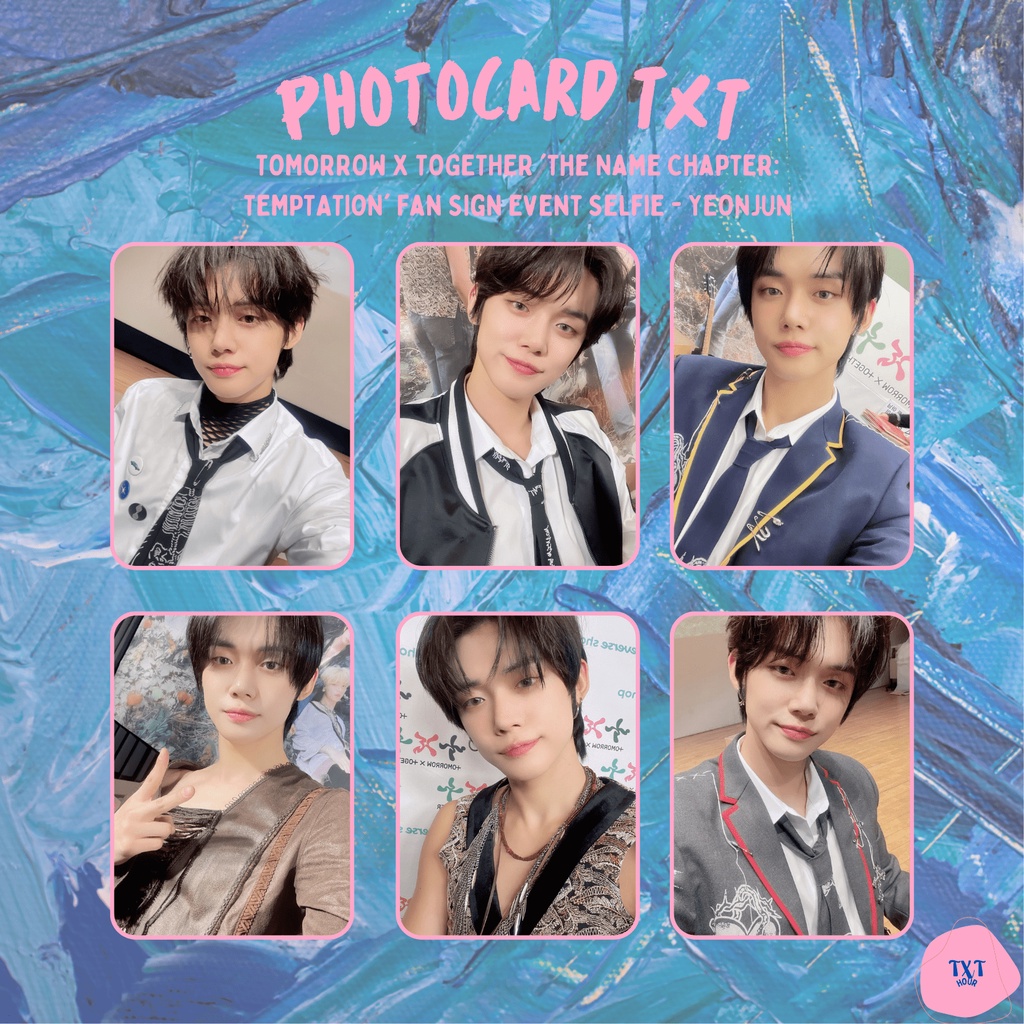 PHOTOCARD TXT (TOMORROW X TOGETHER) FAN SIGN EVENT SELFIE - YEONJUN ...