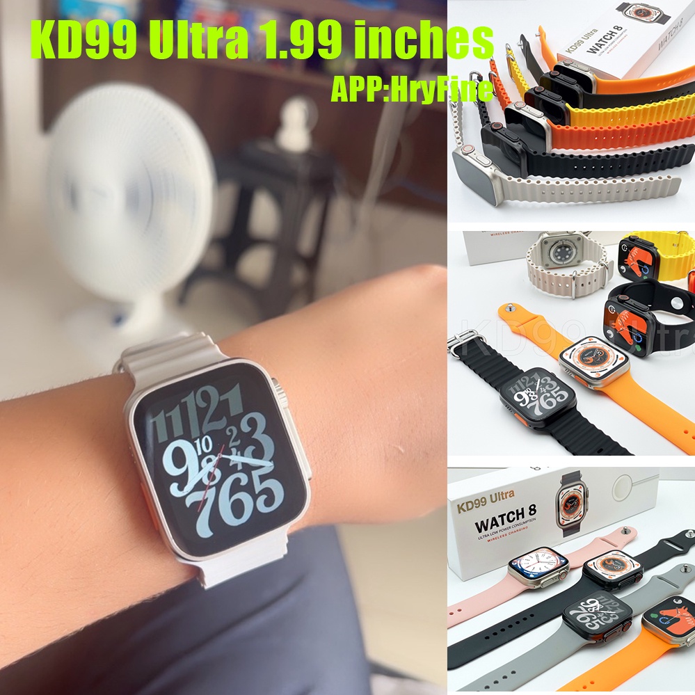 Watch 8 Ultra smartwatch ultra series 8 relógio inteligente KD99 Ultra 1,99 Polegadas Bluetooth ...