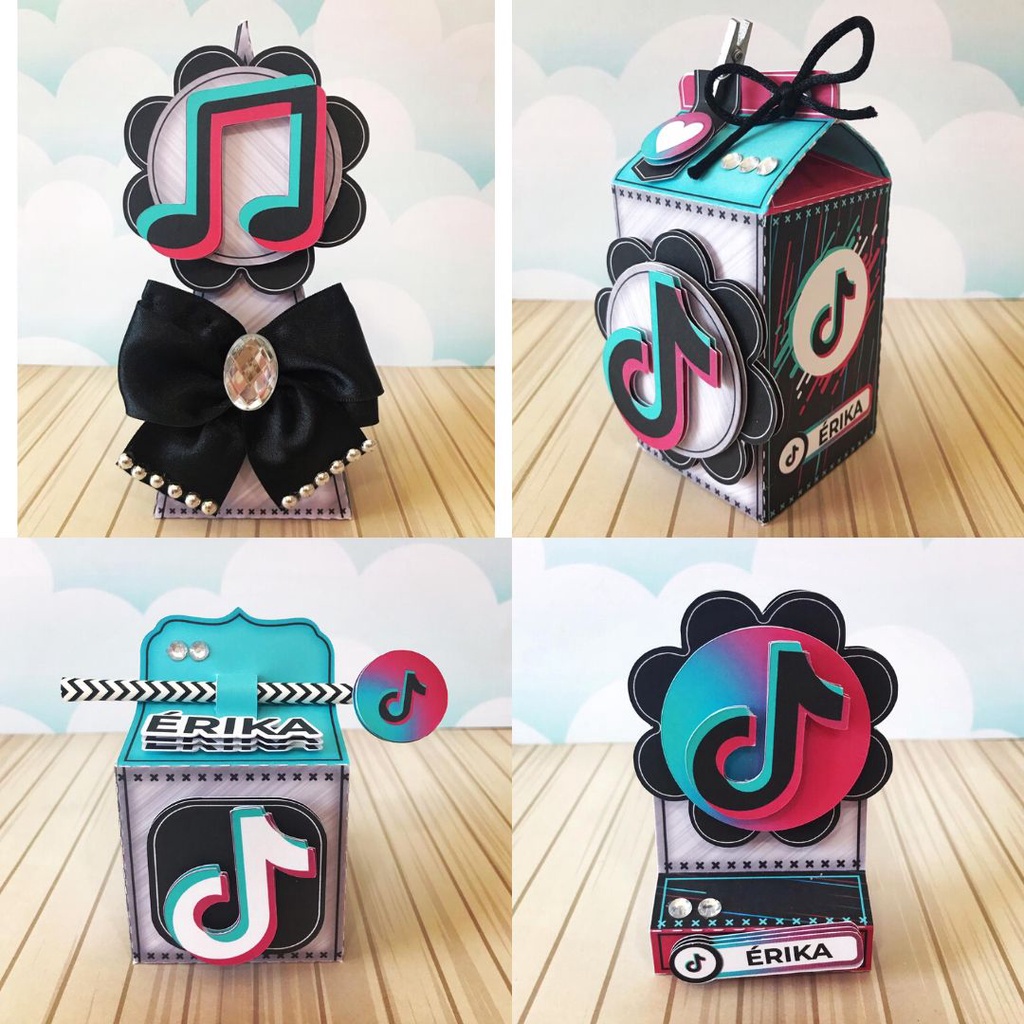 Kit 36 Caixas Personalizadas Tik Tok ou Monte seu Kit | Shopee Brasil