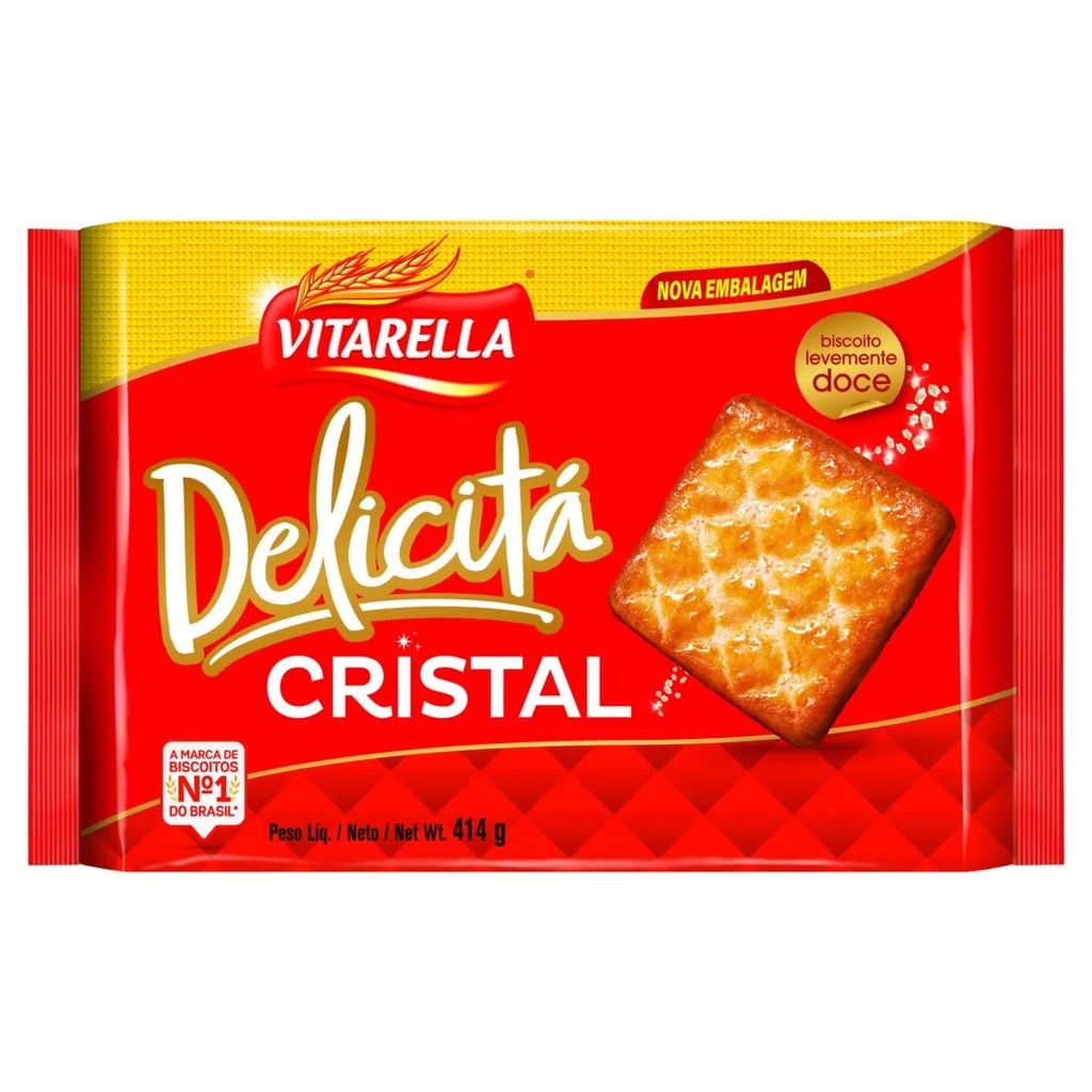Biscoito Vitarella Delicitá de cristal doce 414 g | Shopee Brasil