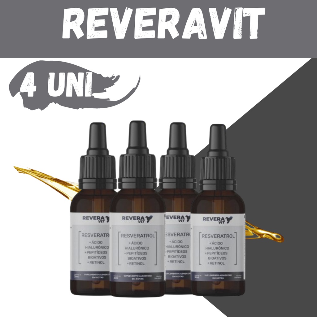 4 FRASCOS REVERAVIT ORIGINAL | Shopee Brasil