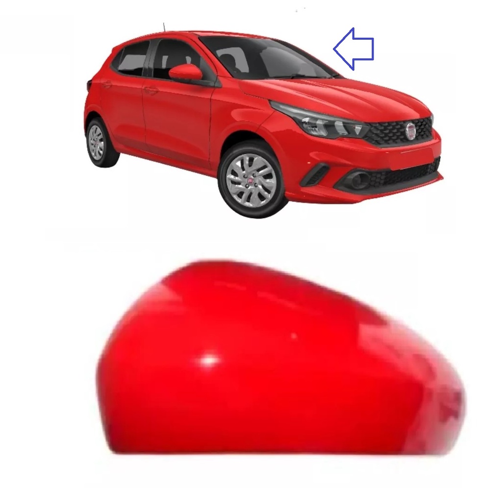 Capa Retrovisor Argo Cronos 2017 2018 2019 2020 2021 Nova Strada 2020 2021 2022 Original Sem ...