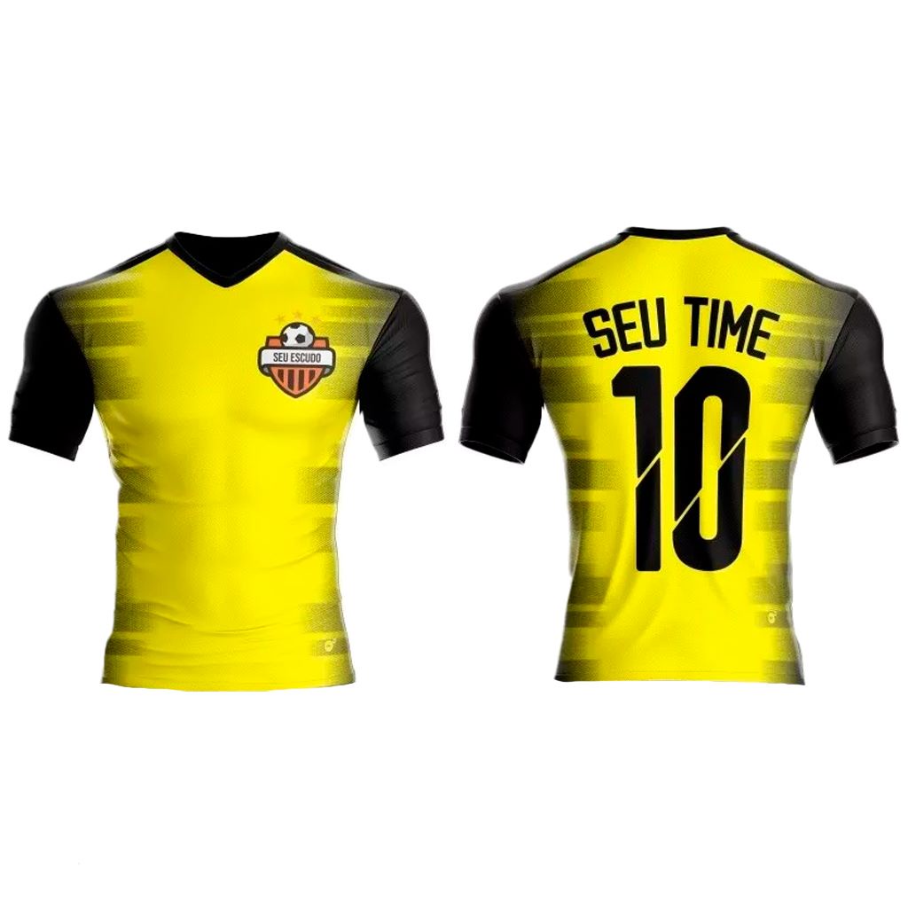 Kit 10 Camisas De Uniforme De Futebol Personalizadas Com O Seu Time PP ...
