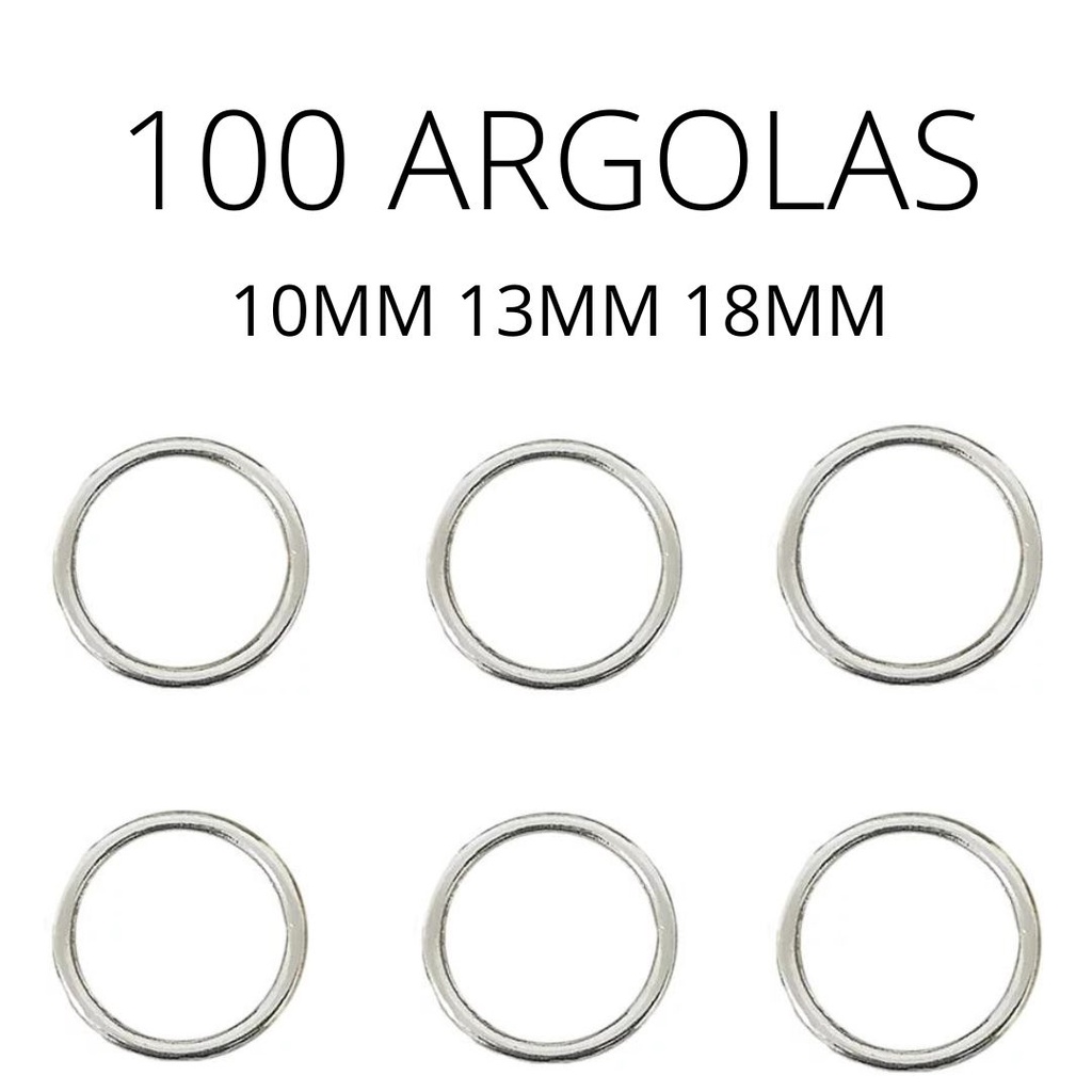 100 Argolas de metal para alça de sutiã e Artesanato. | Shopee Brasil